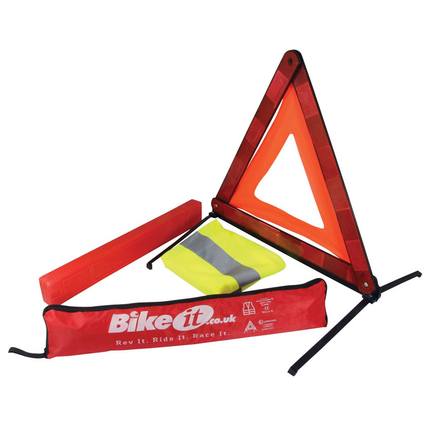 Emergency Roadside Warning Triangle Kit