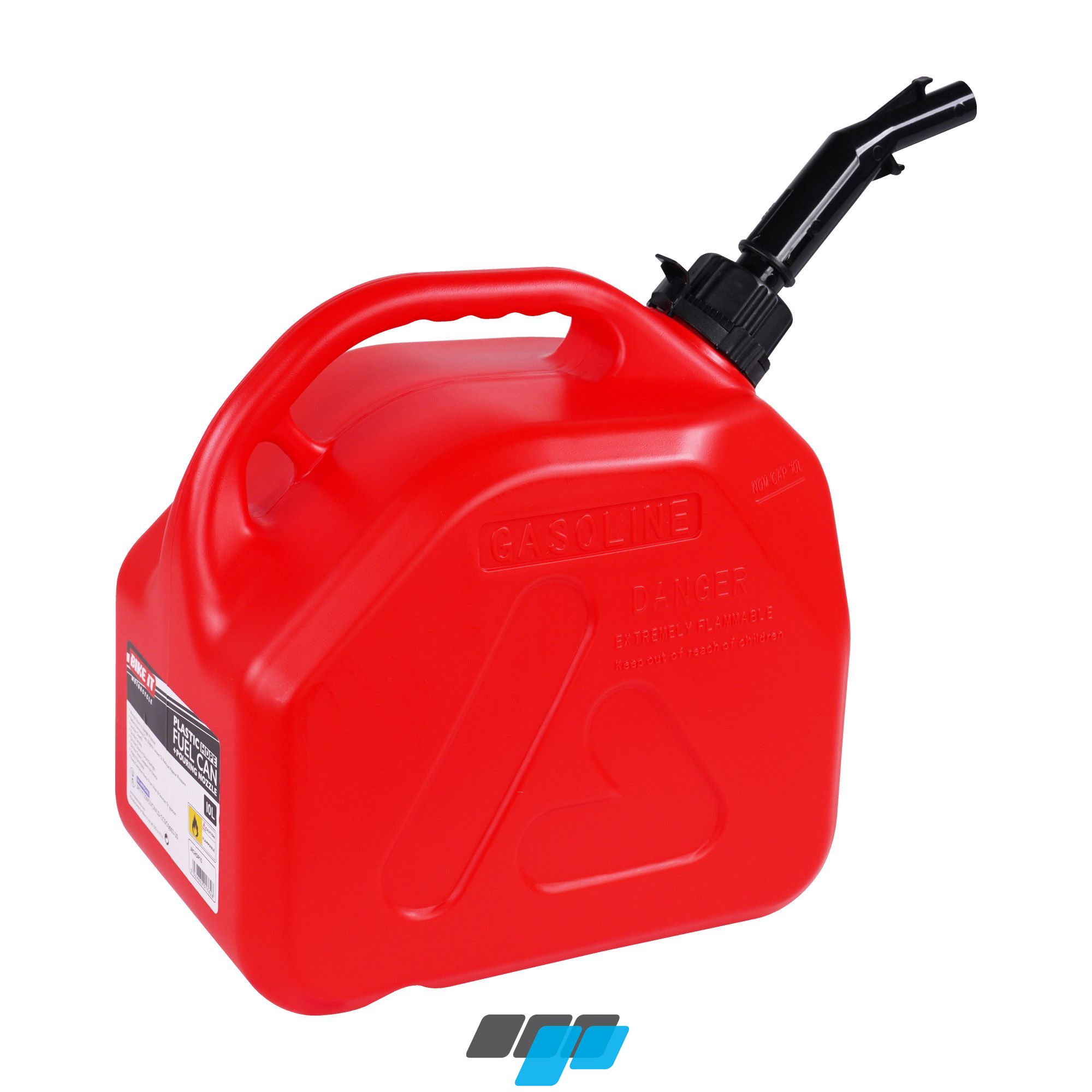 10 Litre Fuel Can With Push To Pour Nozzle – Red