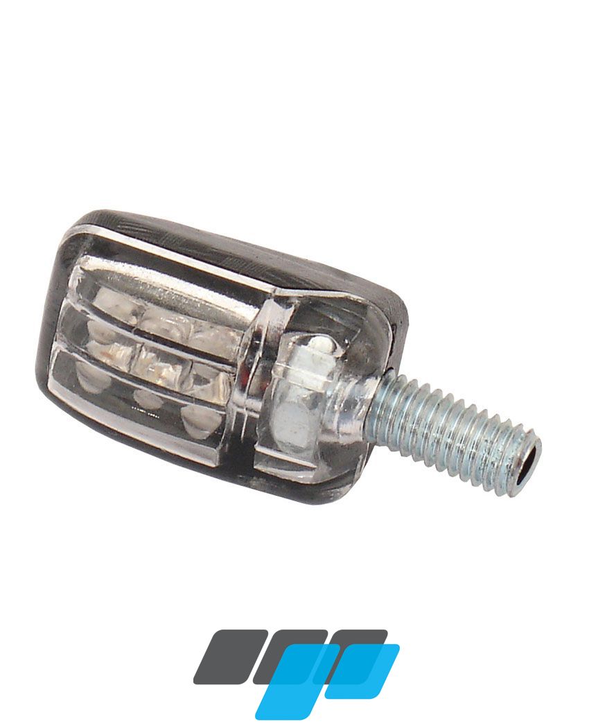 Motorcycle LED Atom Indicators With Black Body And Clear Lens
