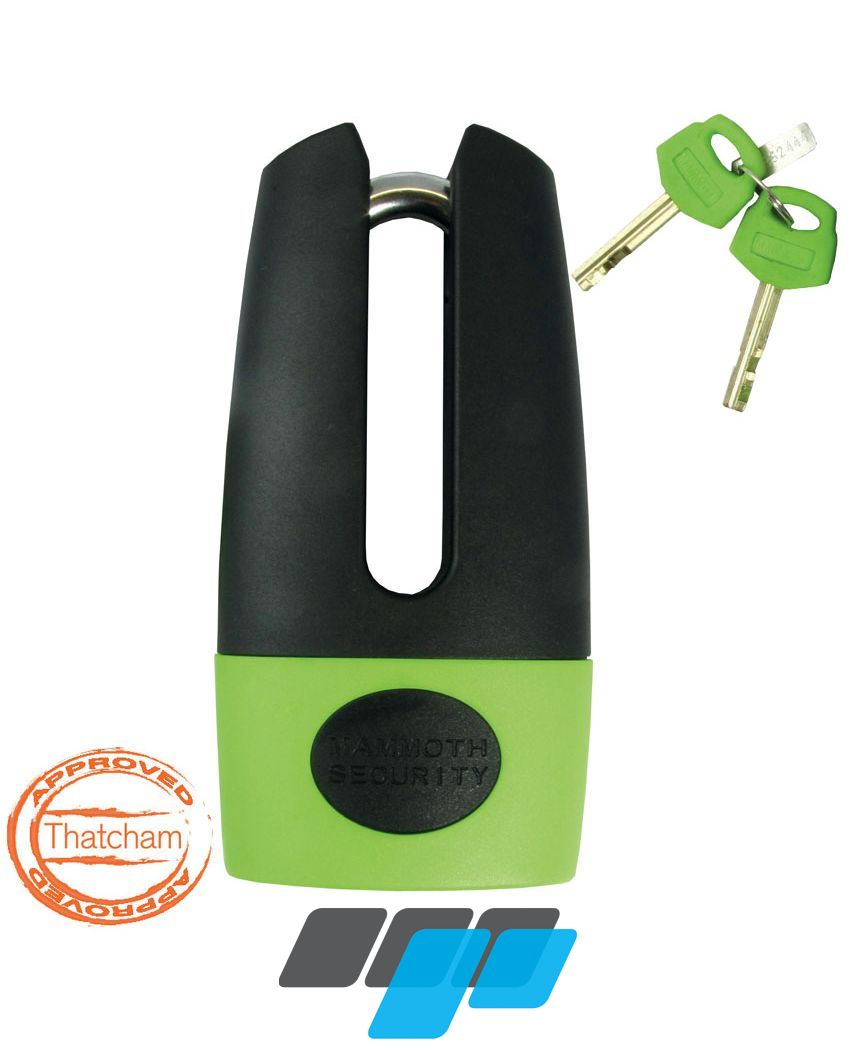 Mammoth Thatcham Shackle Disc Lock With Reminder Coil