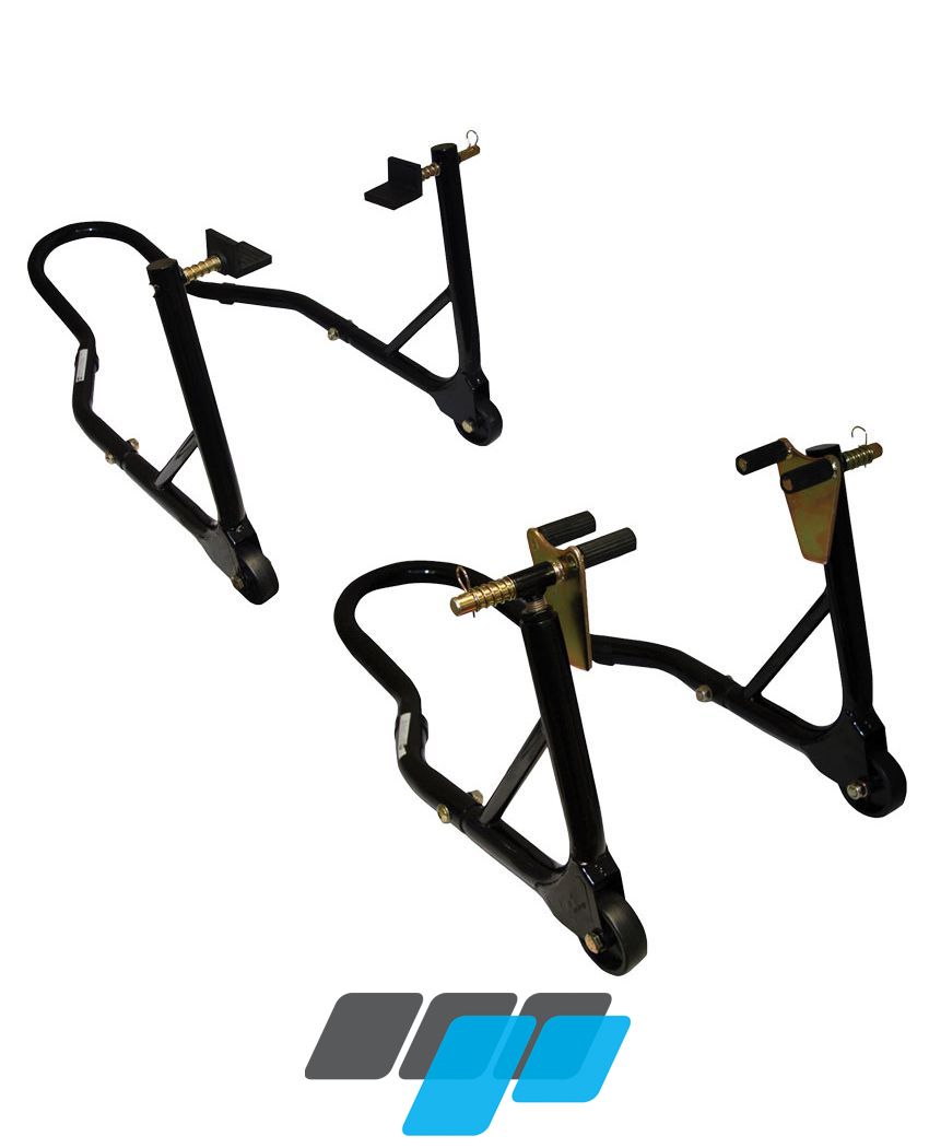 MotoGP Front & Rear Motorcycle Paddock Stand Set